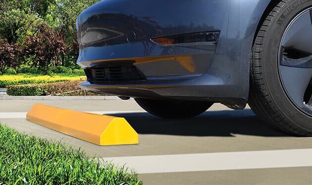 Premium Rubber Glue-Down Wheel Stops WS-12 - - Barco Products