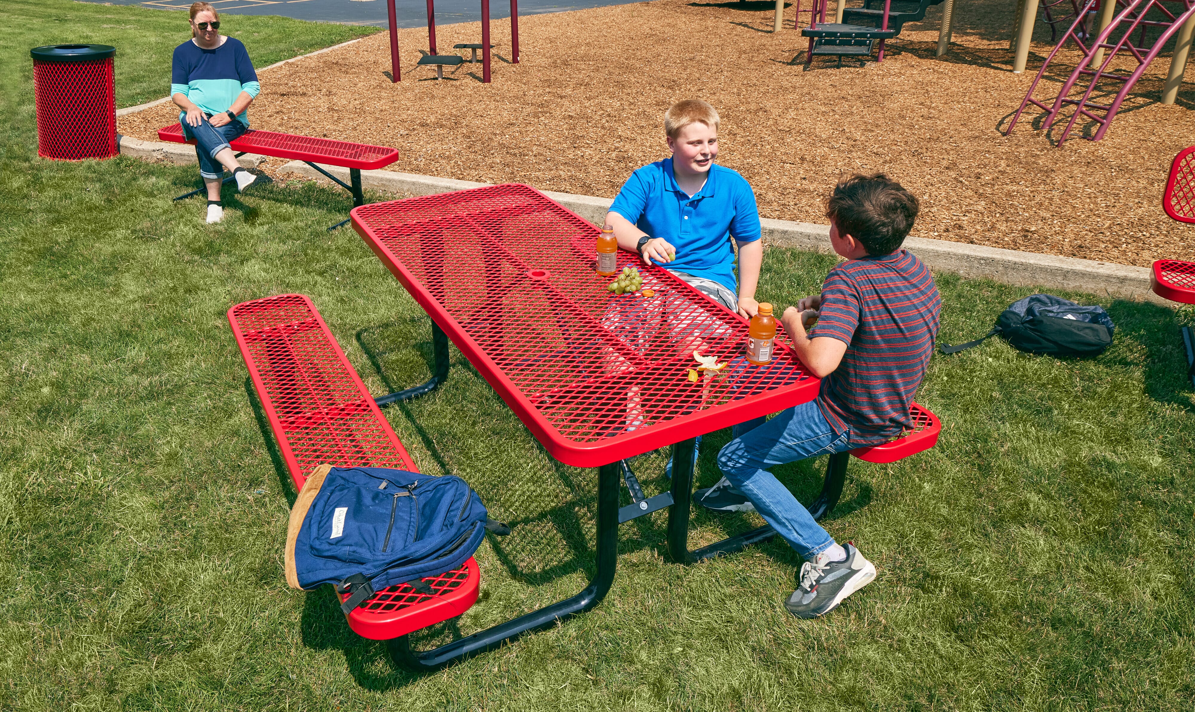 The City™ Series Rectangular Picnic Tables PT-104 - - Barco Products Canada