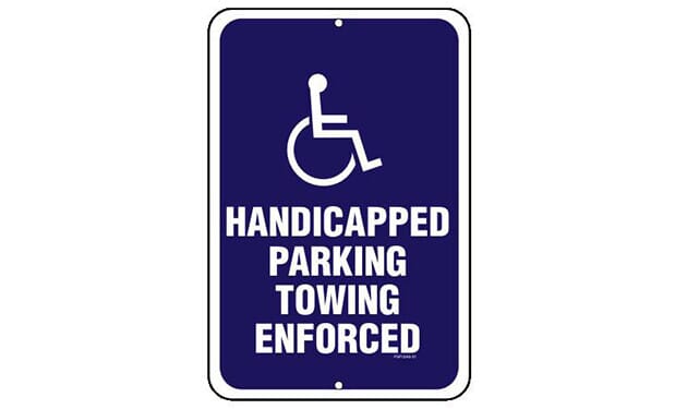 Ada Parking Sign