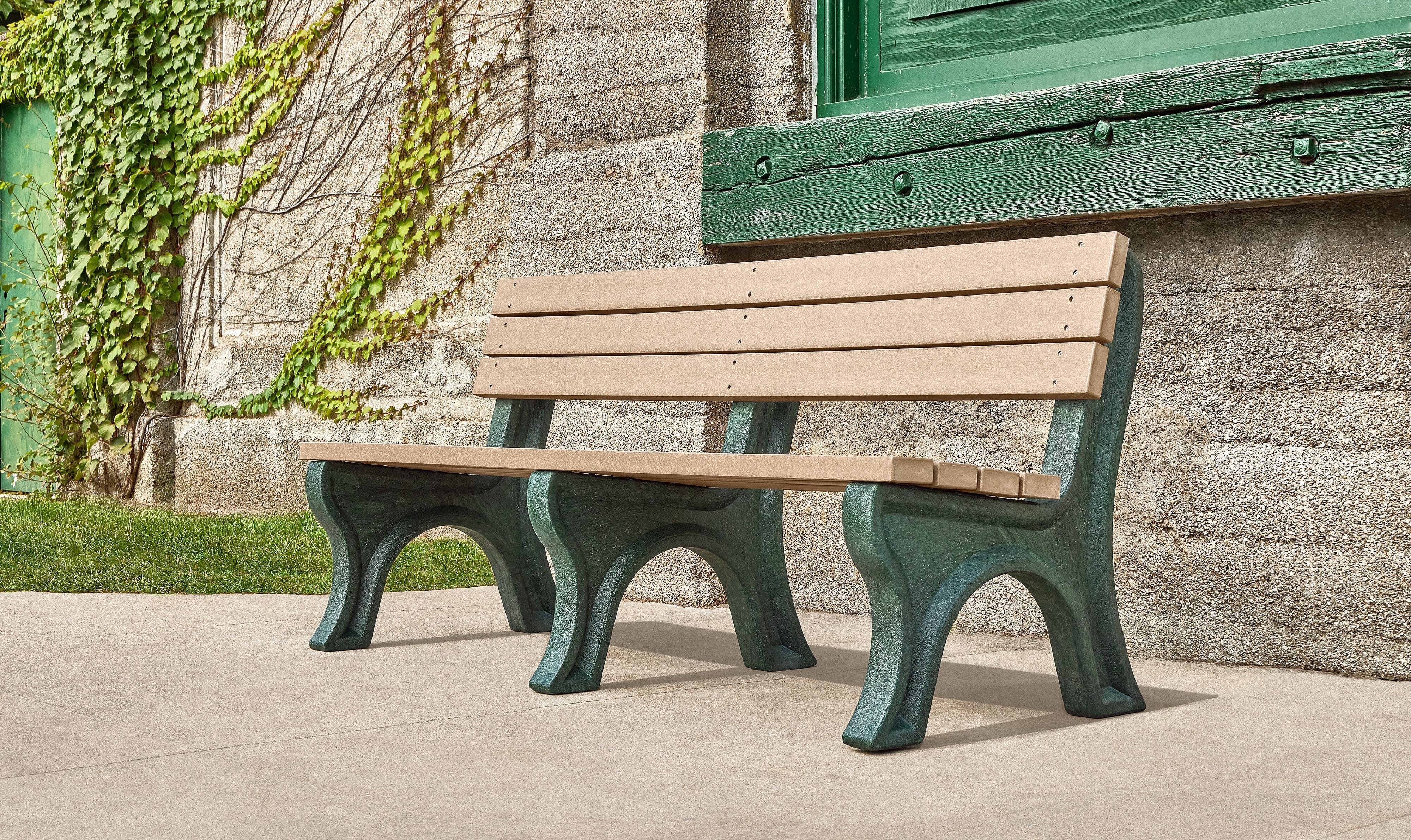 Deluxe Park Benches BN-33 - - Barco Products Canada