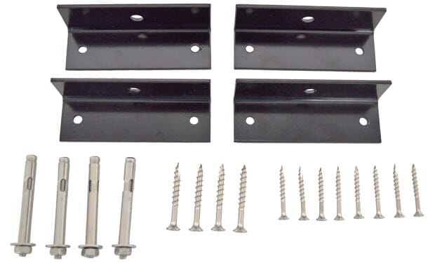 Surface Mount Kit for Benches - (4) 4.5” brackets KBC9403 - Powder ...