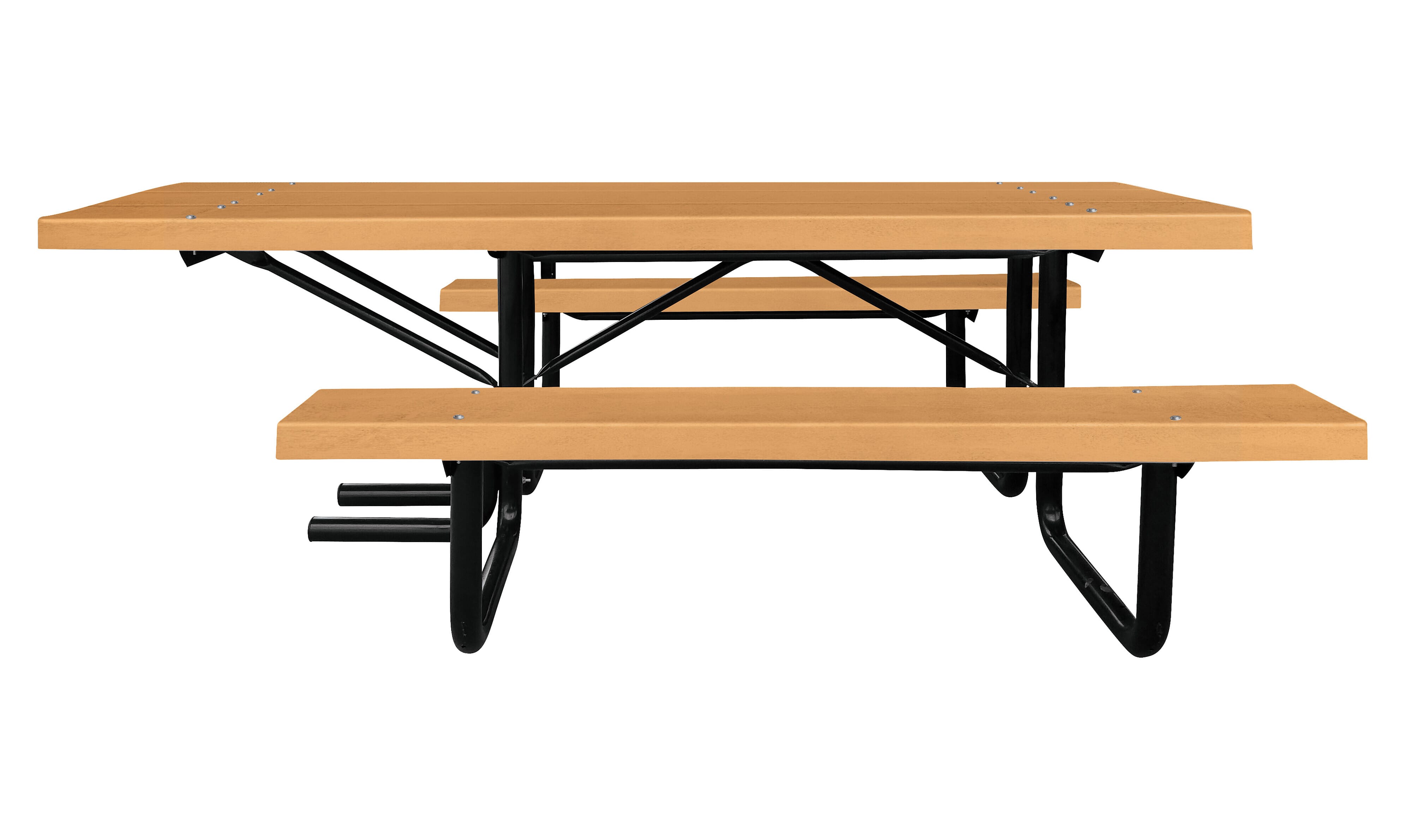 BarcoBoard™ Steel Frame Rectangular Wheelchair Accessible Picnic Tables ...
