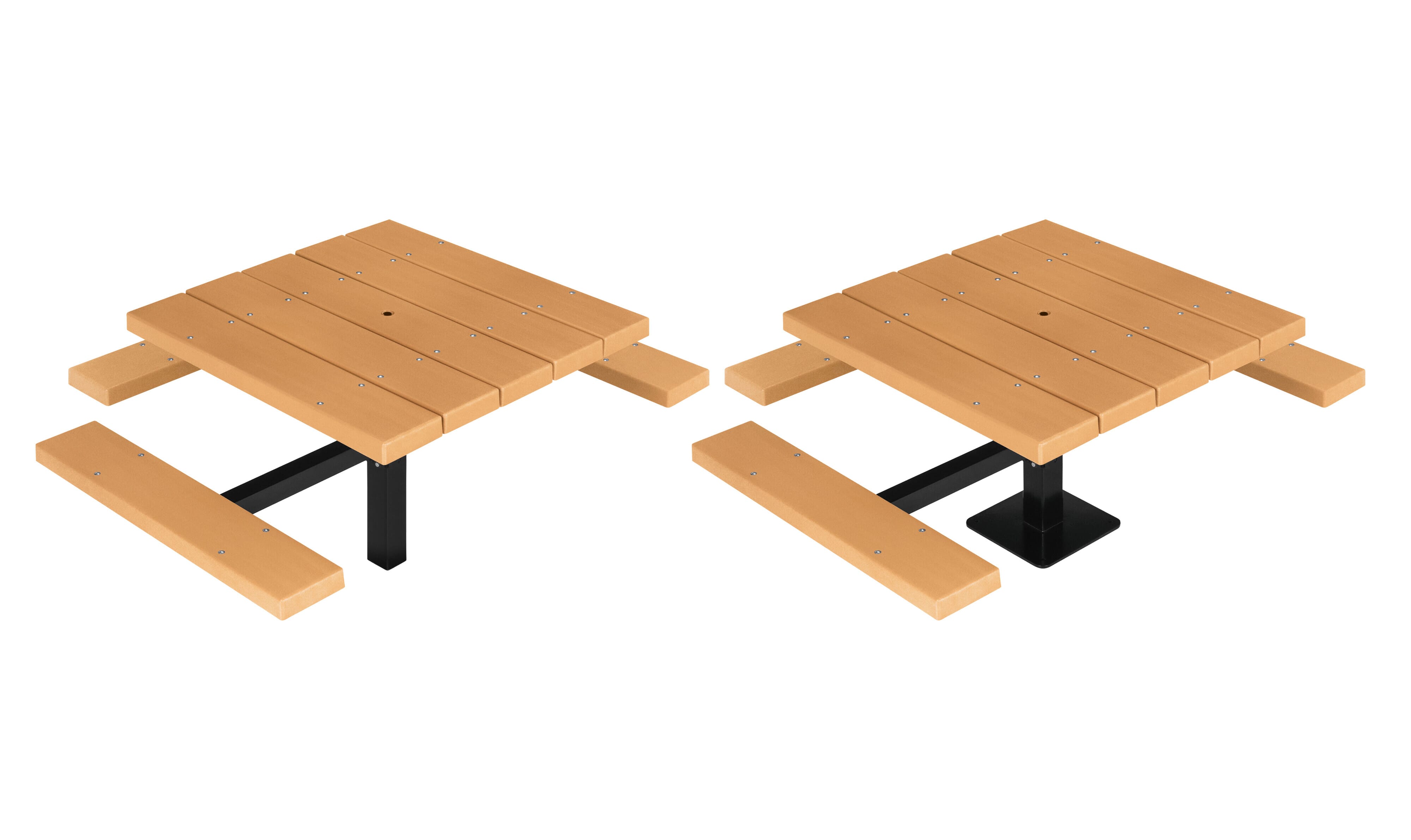 BarcoBoard™ Square Pedestal Wheelchair Accessible Picnic Table PT-10 ...