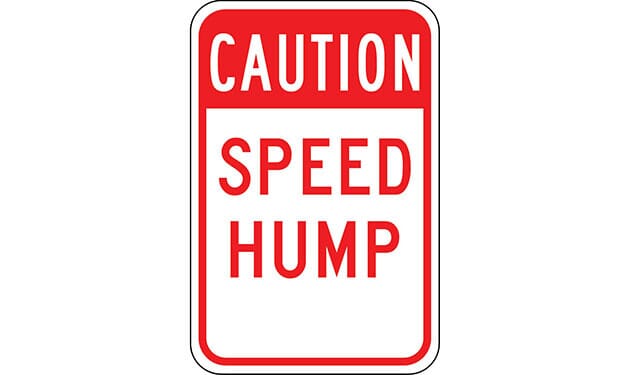 Caution Speed Hump Sign SP247 - - Barco Products