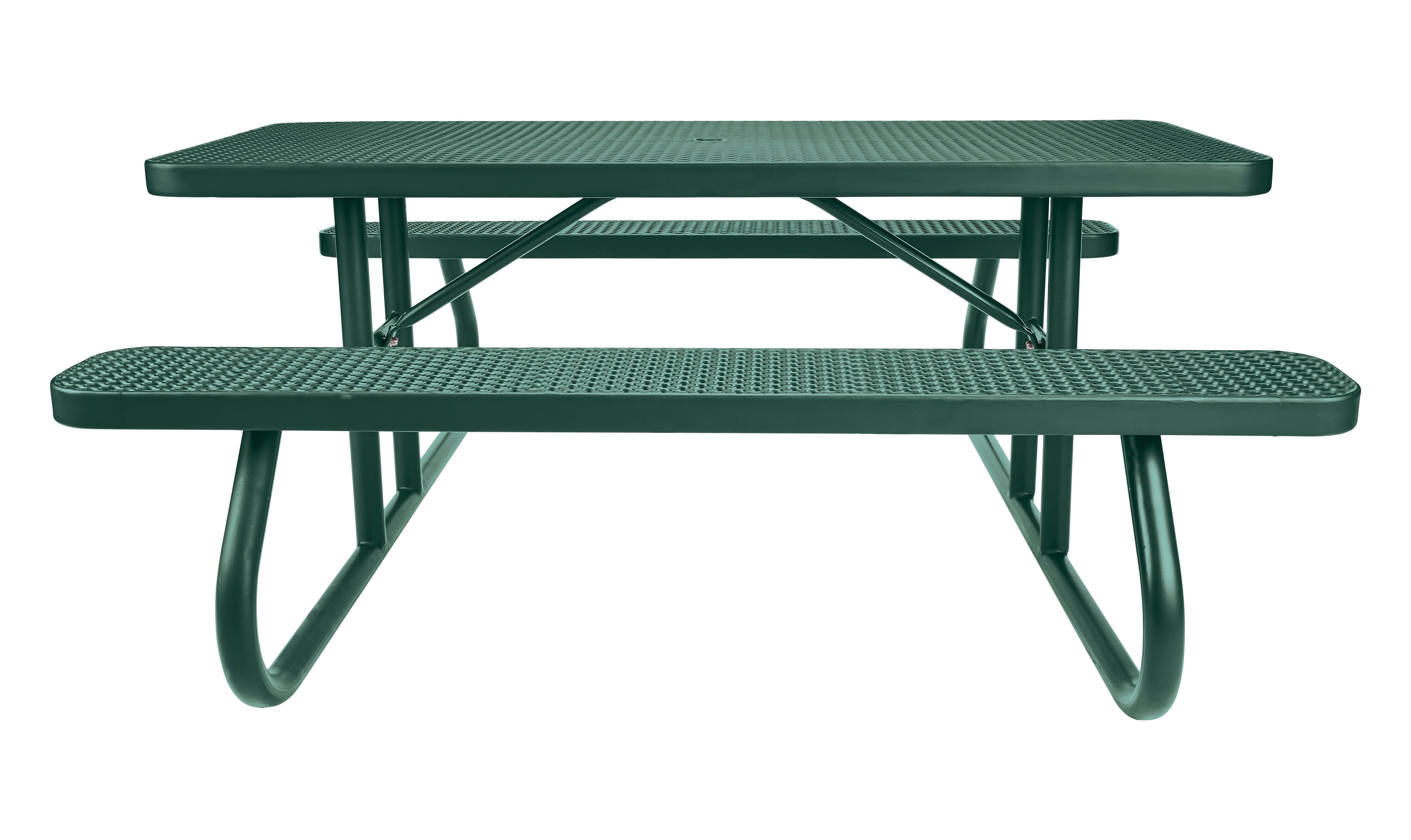 Heavy Duty Rectangular Plastic Coated Picnic Tables