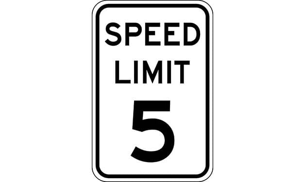 Speed Limit 5 Sign SP132A - - Barco Products