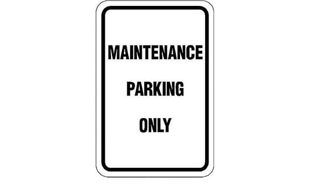 Maintenance Parking Only Sign KSP175 - - KirbyBuilt Products