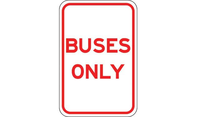 Buses Only Sign SP217 - - Barco Products
