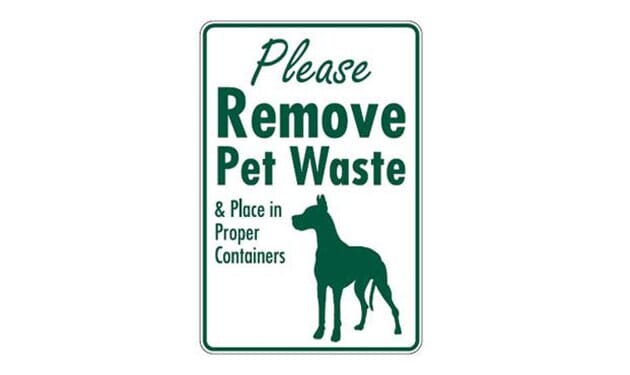 Please Remove Pet Waste Sign VE5585 - - Barco Products