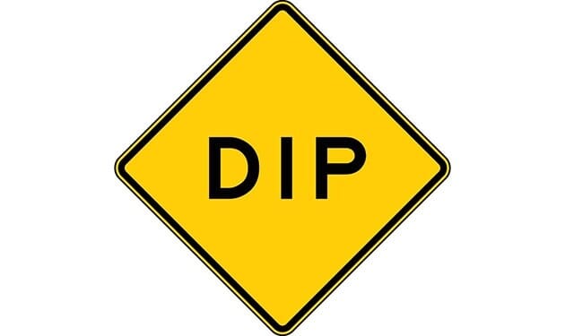 Dip Warning Sign KSIGN-109 - - KirbyBuilt Products