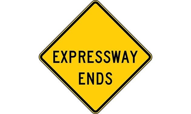 Expressway Ends Sign SIGN-163 - - Barco Products