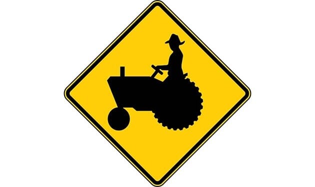 Farm Machinery Crossing Symbol Sign - - TreeTop Products