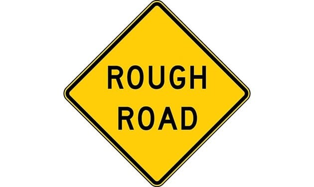 Rough Road Warning Sign SIGN-417 - - Barco Products