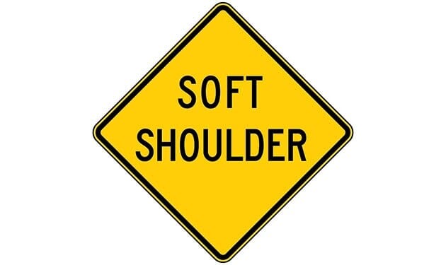 Soft Shoulder Warning Sign SIGN-445 - - Barco Products