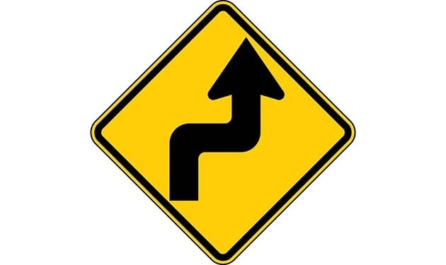 Right Reverse Turn Arrow Symbol, Diamond Sign KSIGN-392 - - KirbyBuilt ...