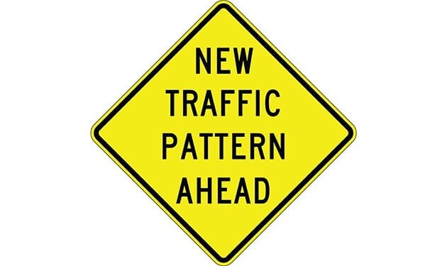 New Traffic Pattern Ahead Sign - - TreeTop Products