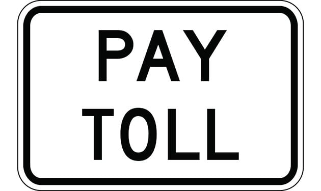 Pay Toll Highway Sign SIGN-342 - - Barco Products