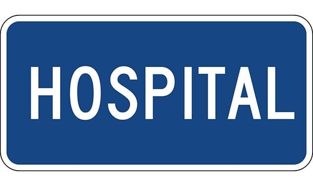 Hospital Emergency Sign KSIGN-191 - - KirbyBuilt Products