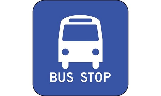 Bus Stop with Symbol Sign SIGN-613 - - Barco Products Canada