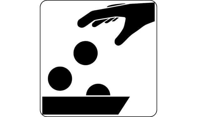 Exact Change Symbol Tollway Sign SIGN-152 - - Barco Products Canada