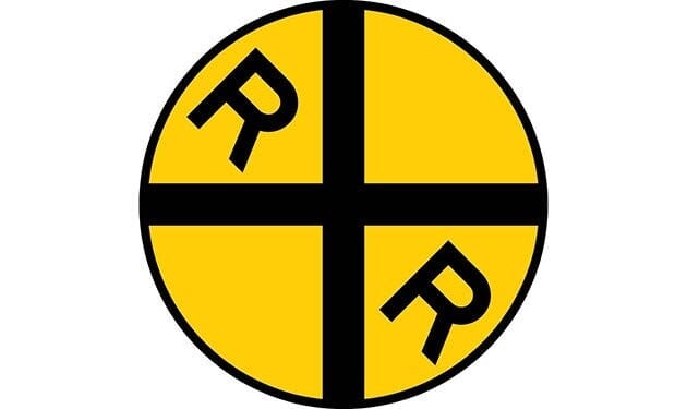 Rail Crossing Advance Warning Sign SIGN-361 - - Barco Products