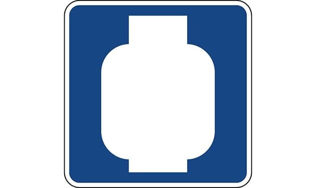 Propane Gas Symbol Sign SIGN-356 - - Barco Products
