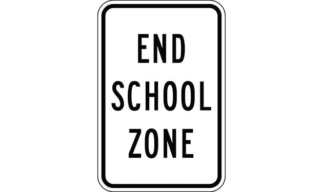 End School Zone Sign SIGN-146 - - Barco Products