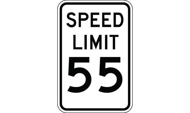 Speed Limit 55 Sign SP132K - - Barco Products