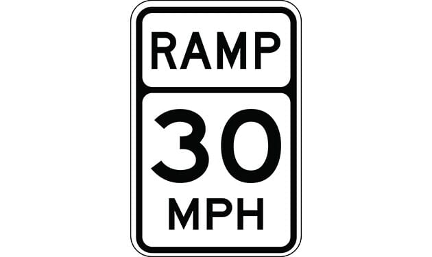 Ramp, Semi-Custom MPH Sign SIGN-369 - - Barco Products
